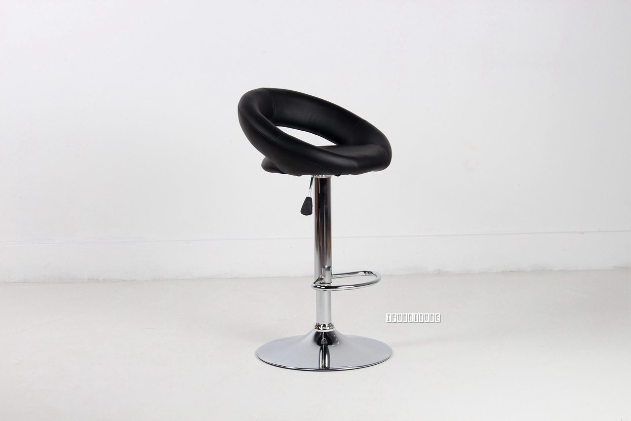 ANNIE Adjustable Swivel Gas Lift Bar Stool -White