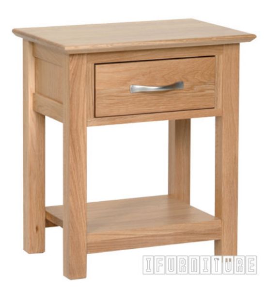 NEWLAND Solid Oak Lamp Table/ Bedside Table