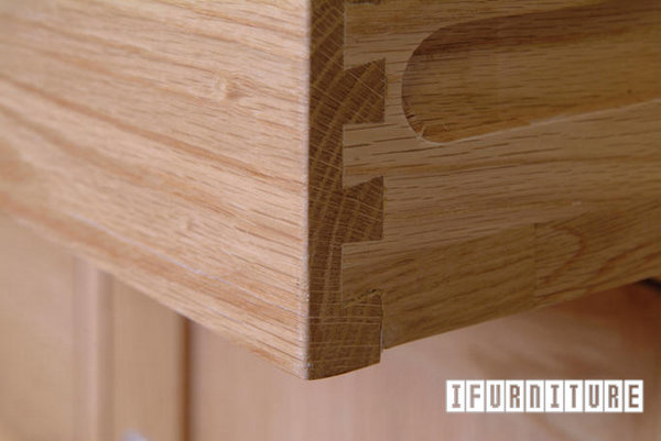 NEWLAND Solid Oak 2 Drawer Console Table