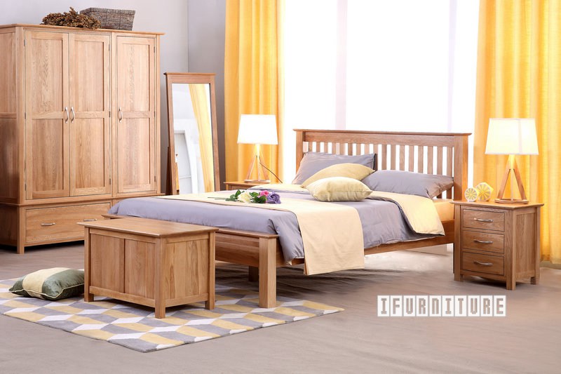 NEWLAND Solid Oak 2 Drawer Console Table