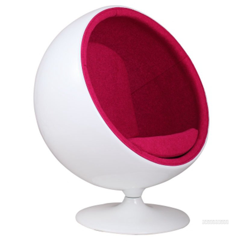 Replica Child's BALL Chair *Fiber Glass & Cashmere
