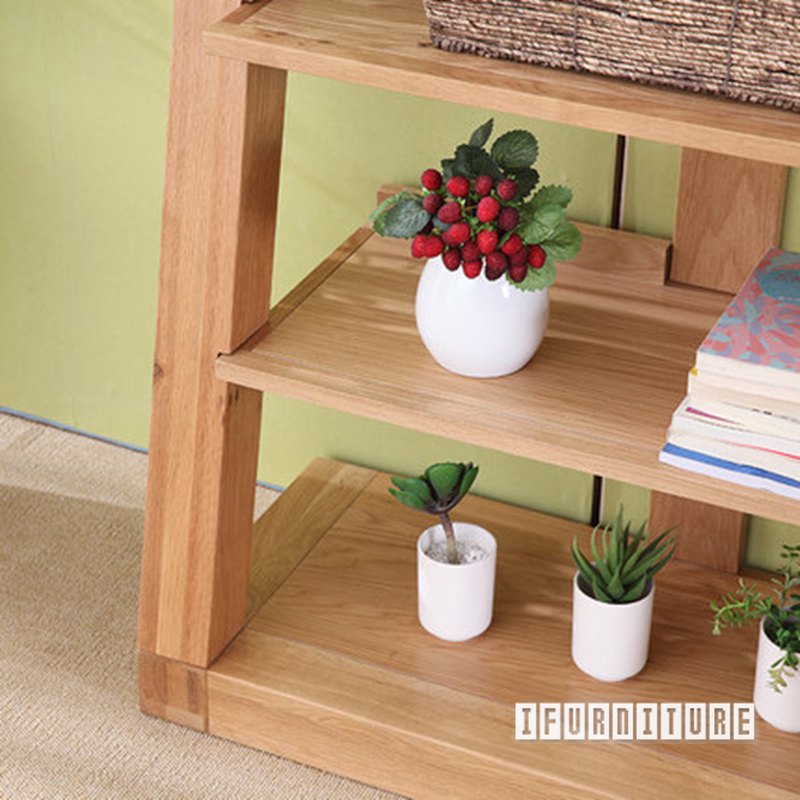 ZEST Z Shape Book Shelf *Solid Oak
