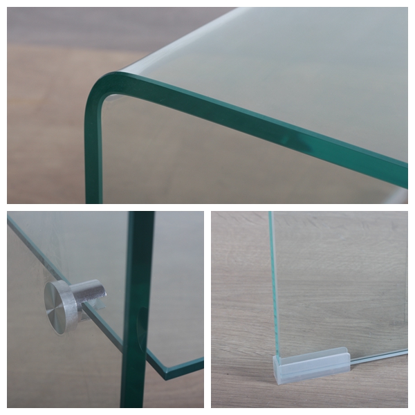 MURANO Bent Glass Side Table