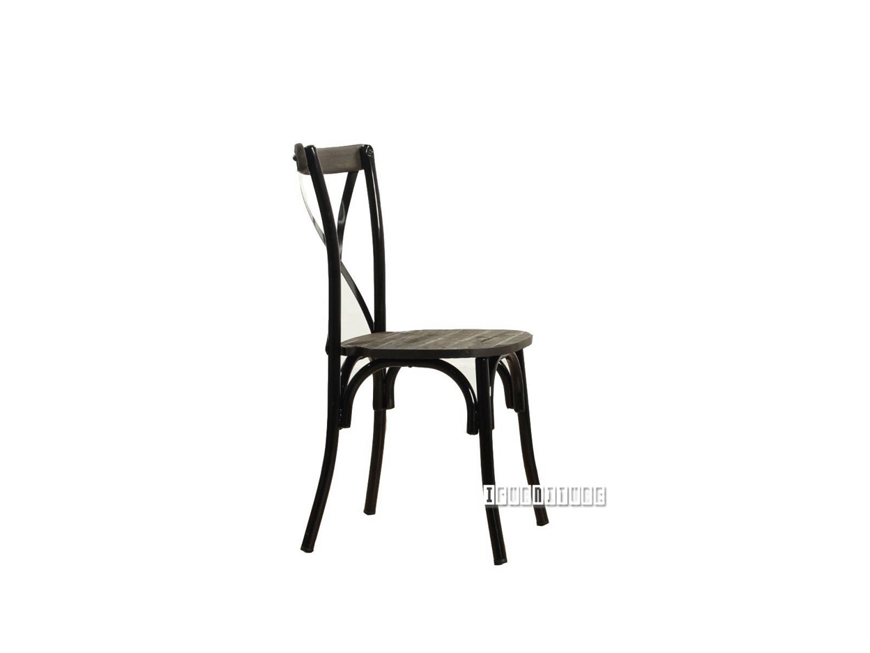 HANOVER Metal Cross Back Chair (Solid Elm Seat)