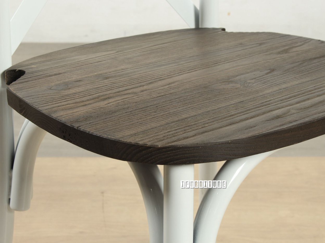 HANOVER Metal Cross Back Chair (Solid Elm Seat)