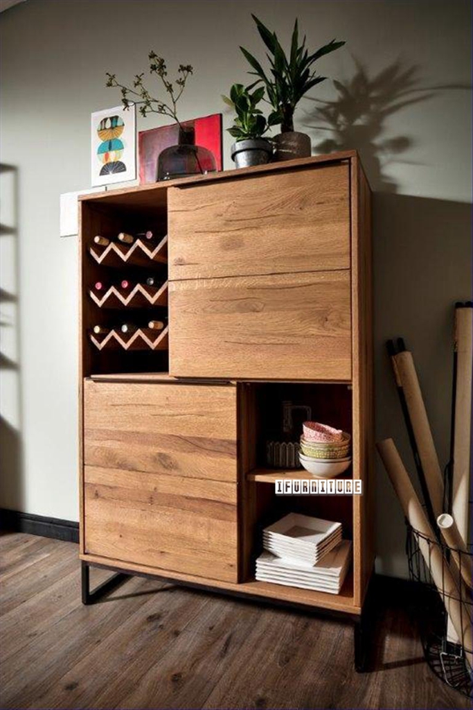 NEVADA 100 Highboard *Solid European Wild Oak