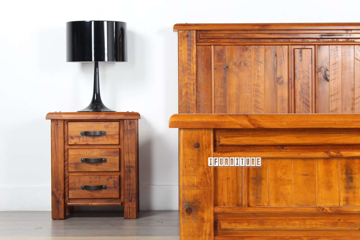 FOUNDATION Bedroom Combo in Queen/King/Super King Size *Rustic Pine