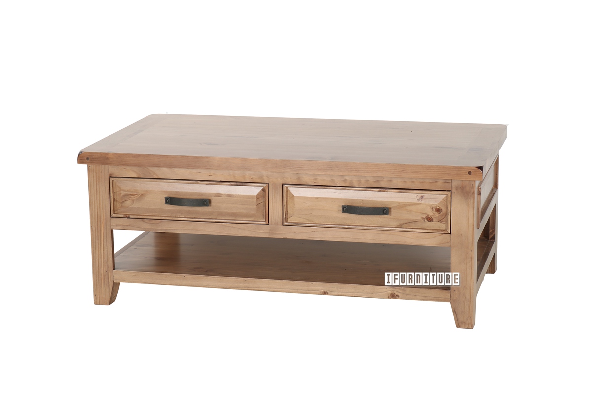 FRANCO Solid NZ Pine Wood Coffee Table
