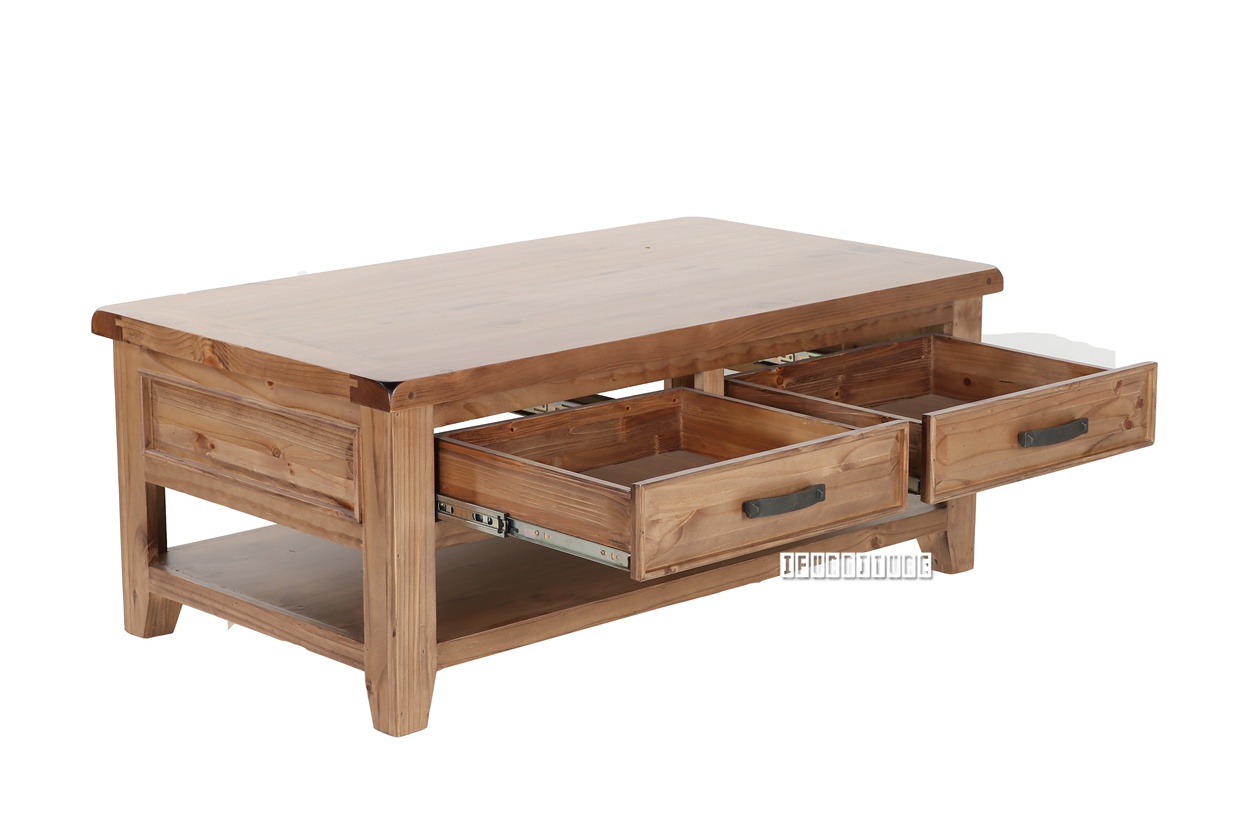 FRANCO Solid NZ Pine Wood Coffee Table