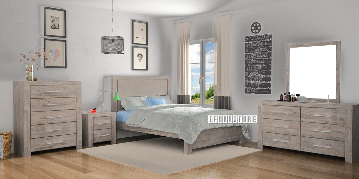 ARYA Queen Size Bed *Solid Acacia
