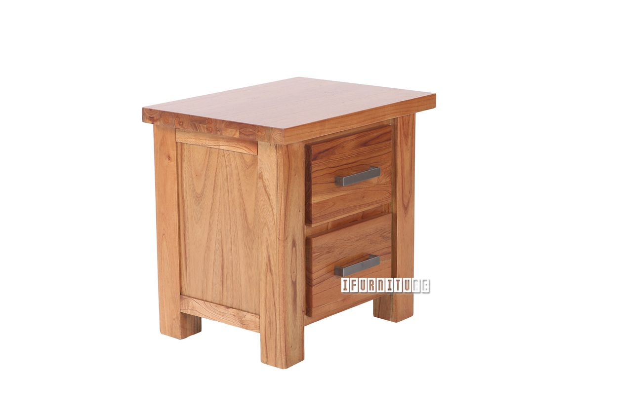 UMBRIA Mindi Wood 2D Bedside Table