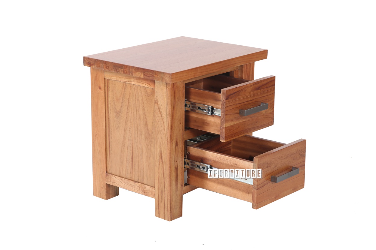 UMBRIA Mindi Wood 2D Bedside Table