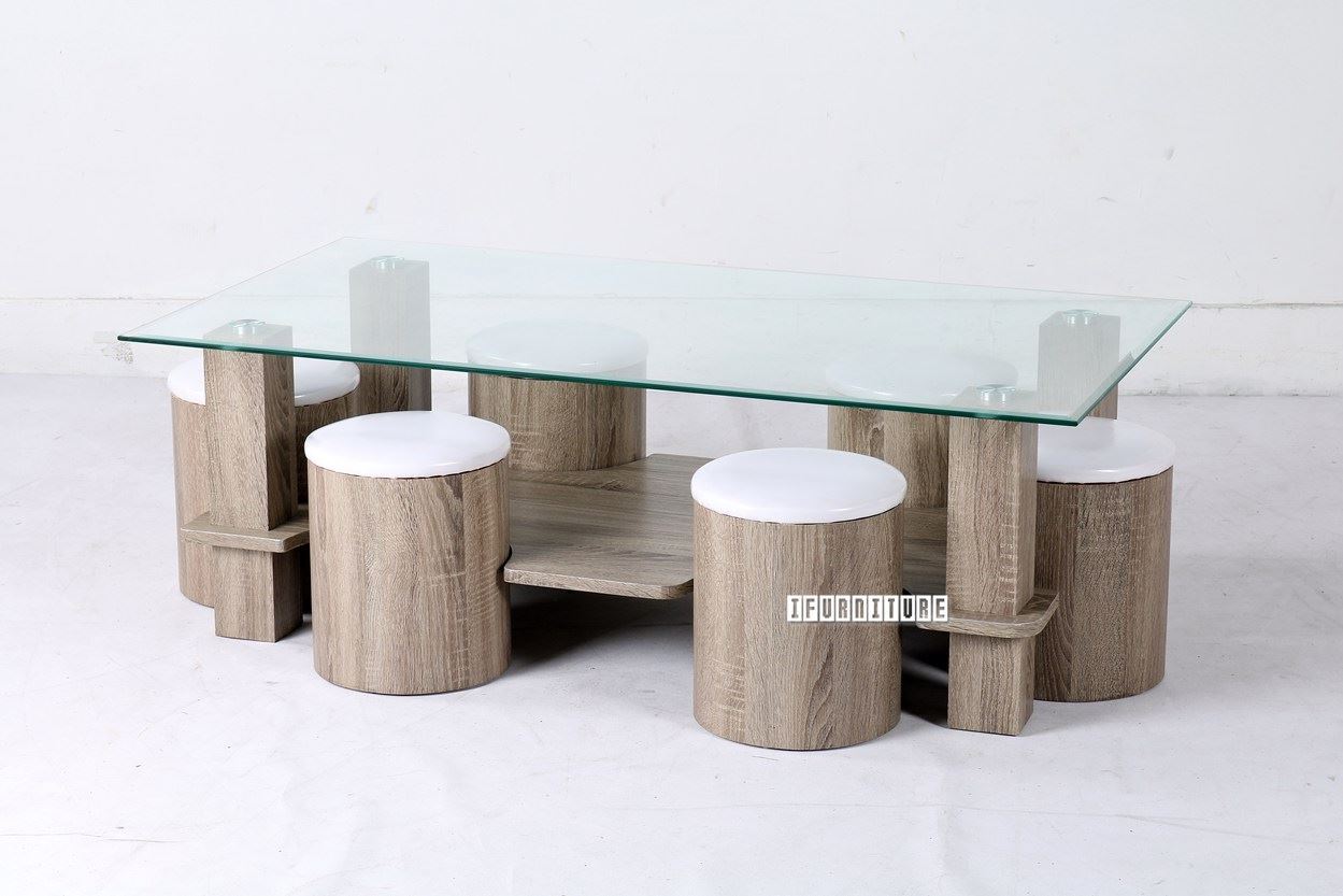 March coffee table/stool set