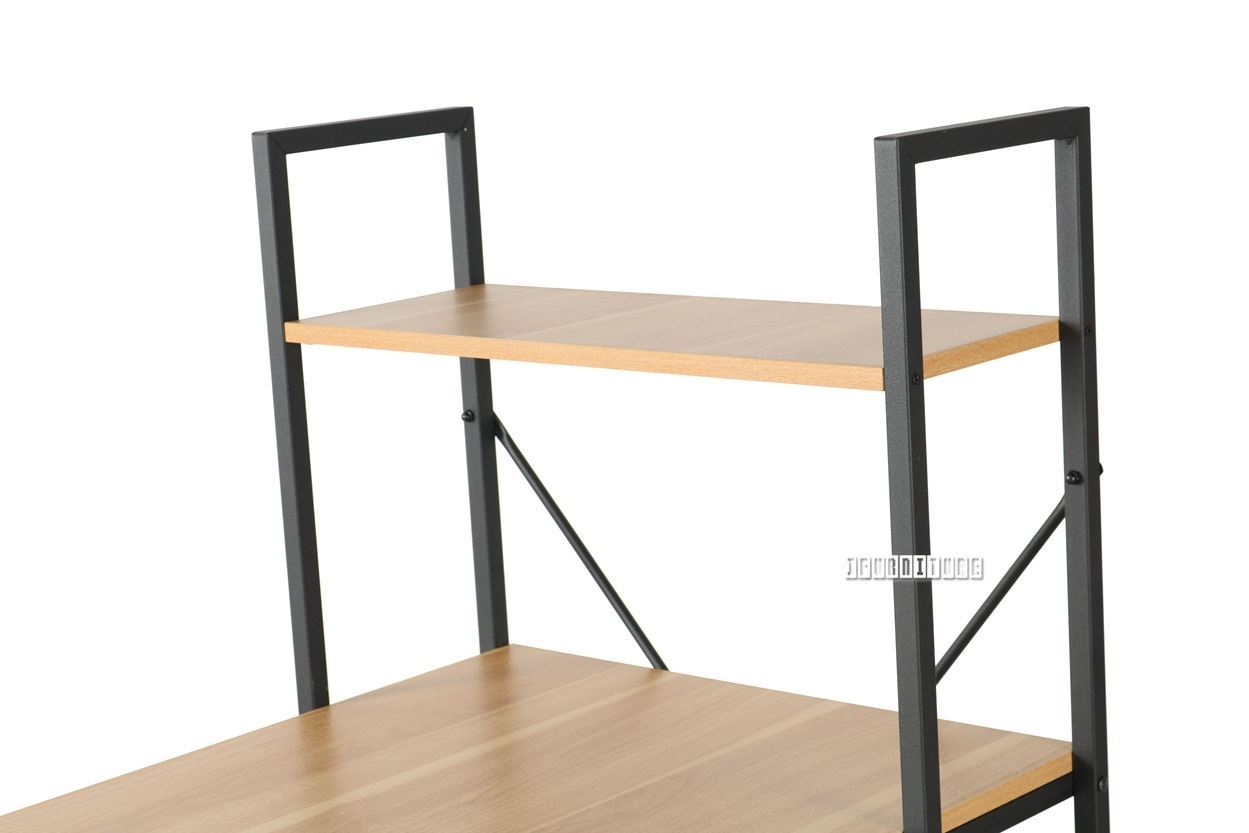 CITY 140 Desk with Shelf (Black)