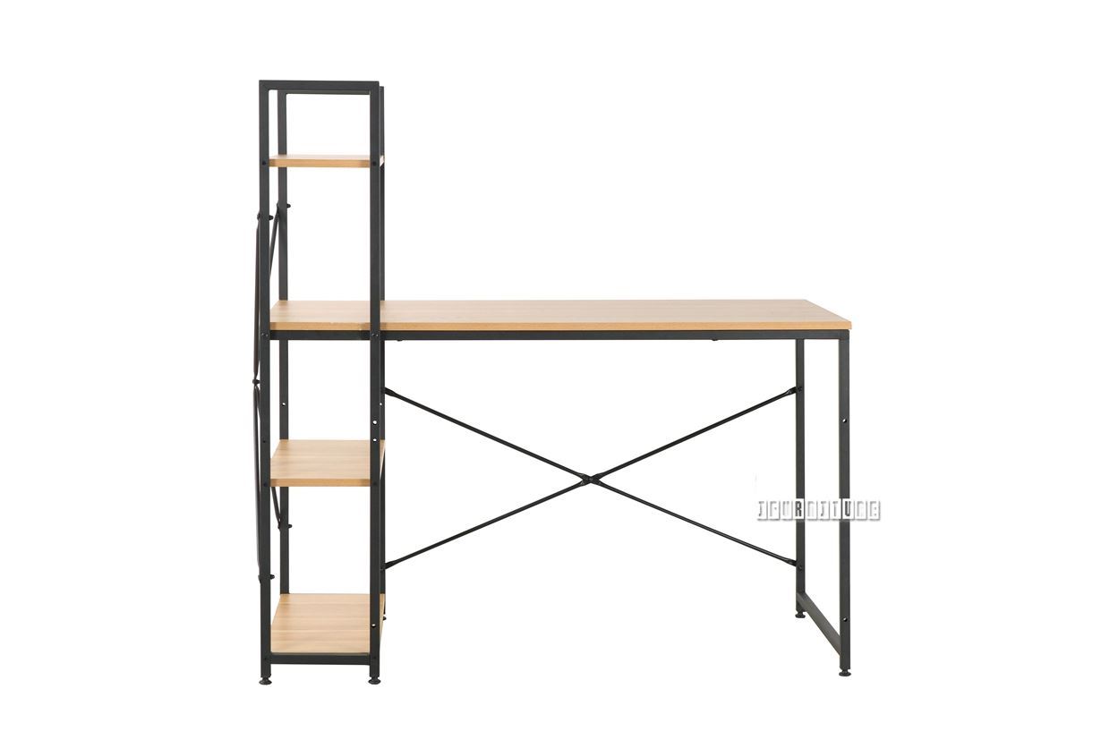 CITY 120 Desk with Shelf (Black)