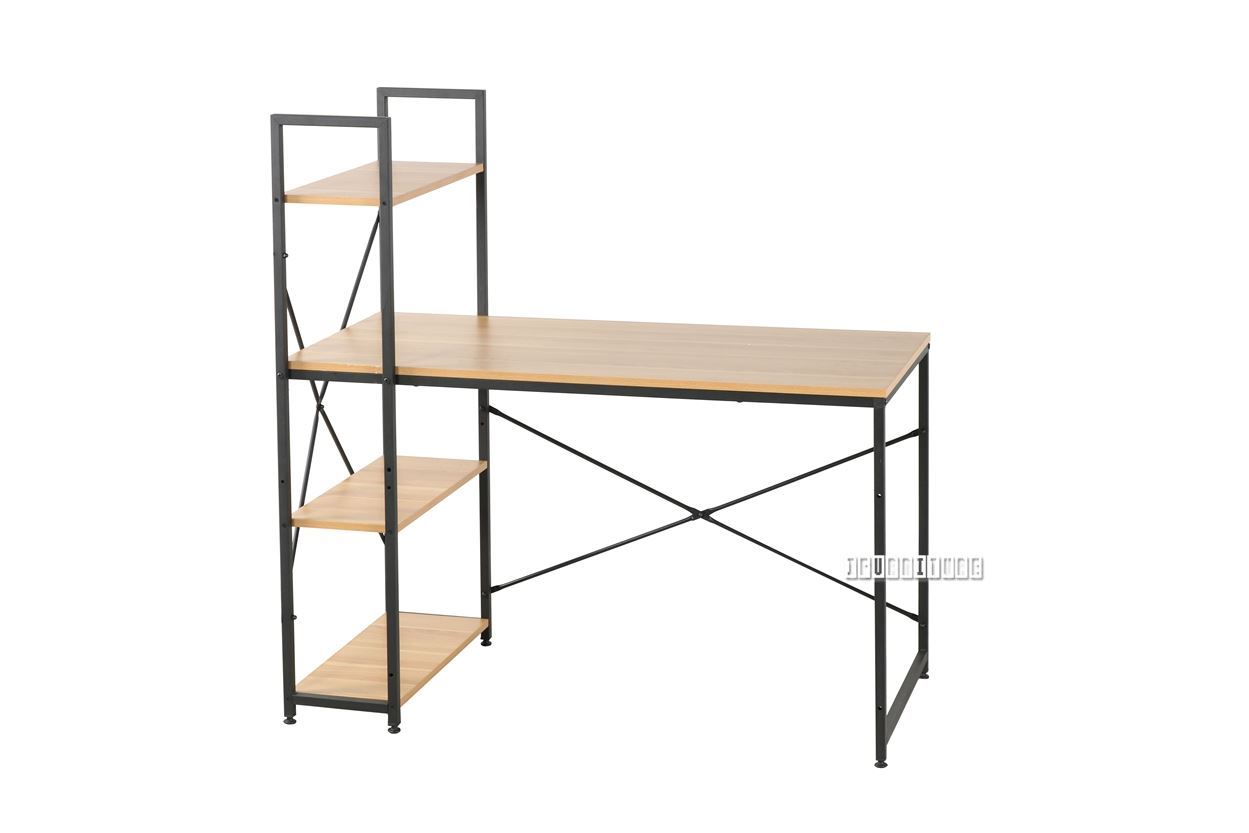 CITY 120 Desk with Shelf (Black)