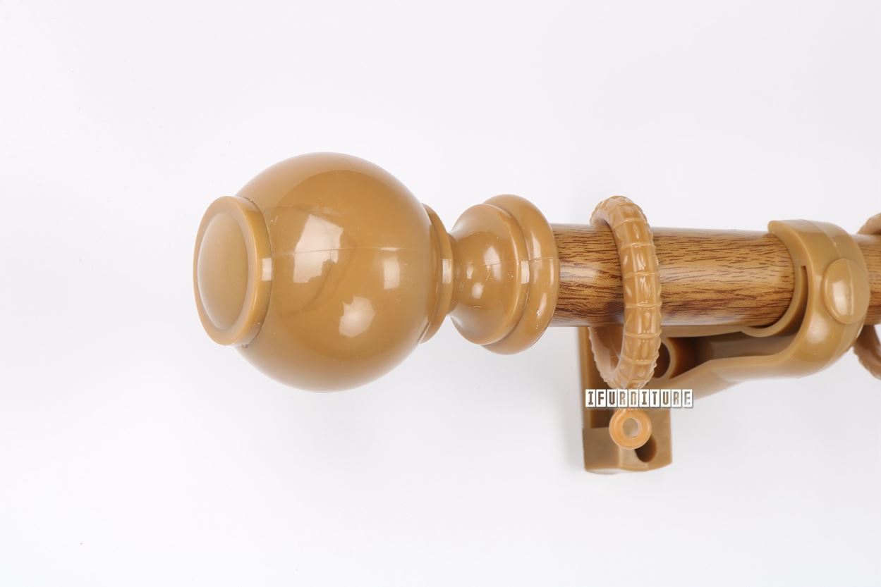 Aluminium Eyelet Curtain Track /m * Brown