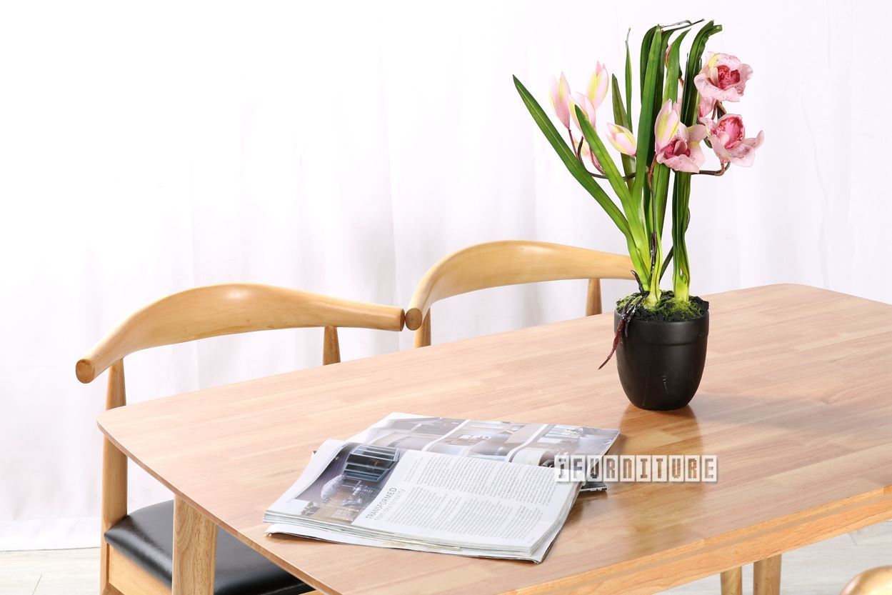 WINDSOR Solid Wood Dining Table - 140 Table (Angular Legs)