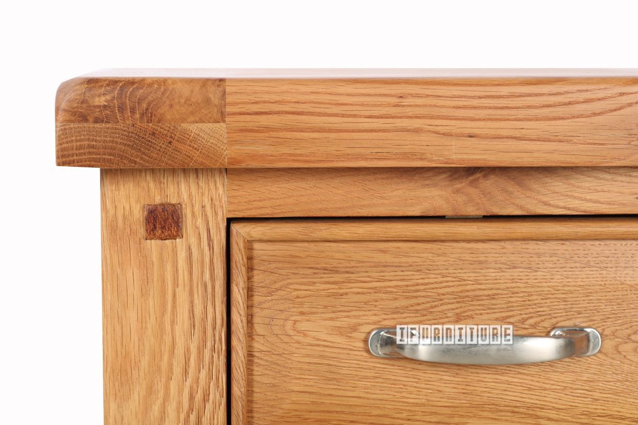 WESTMINSTER 3-Drawer Solid Oak Bedside Table