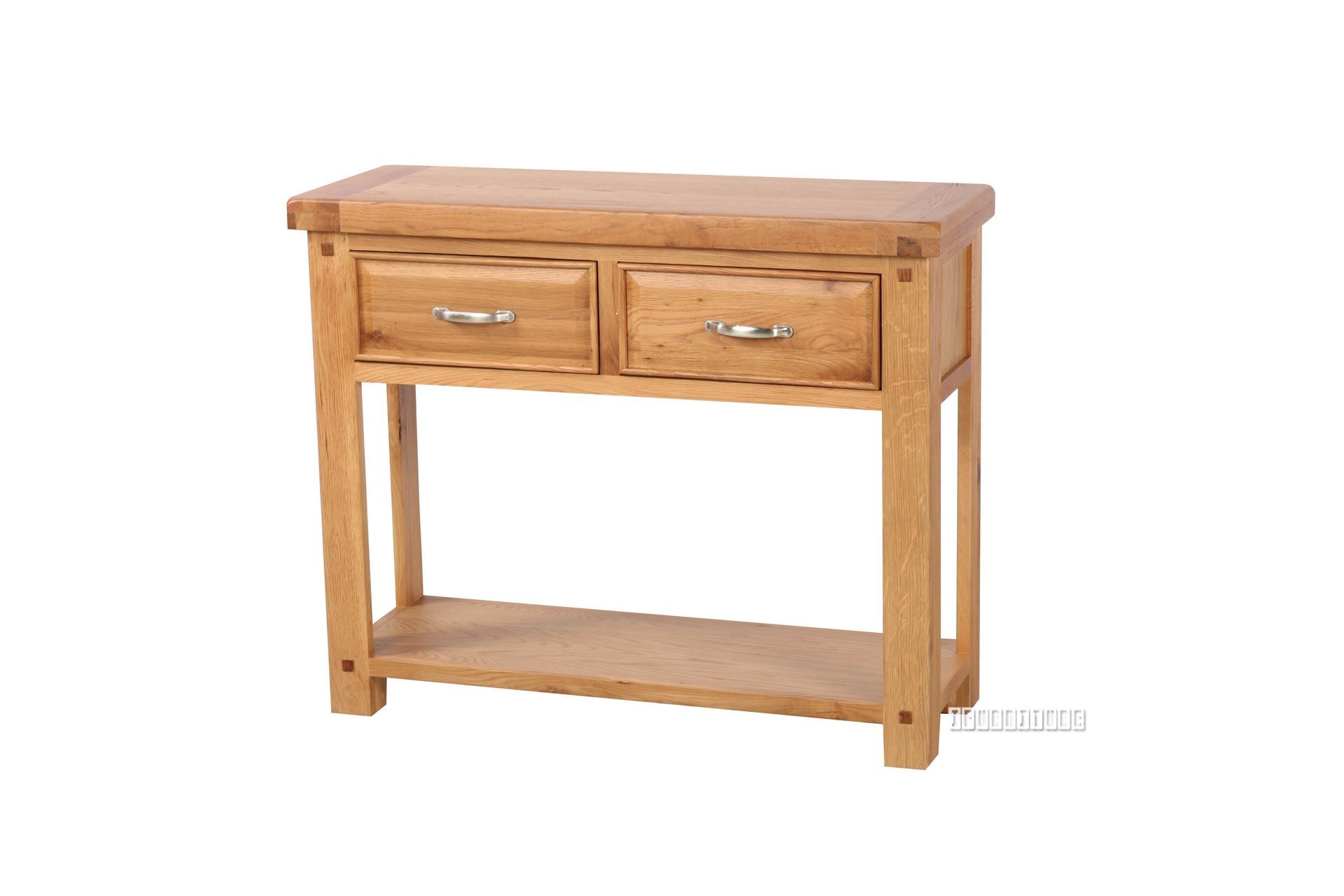 WESTMINSTER Solid Oak 2-Drawer Console Table