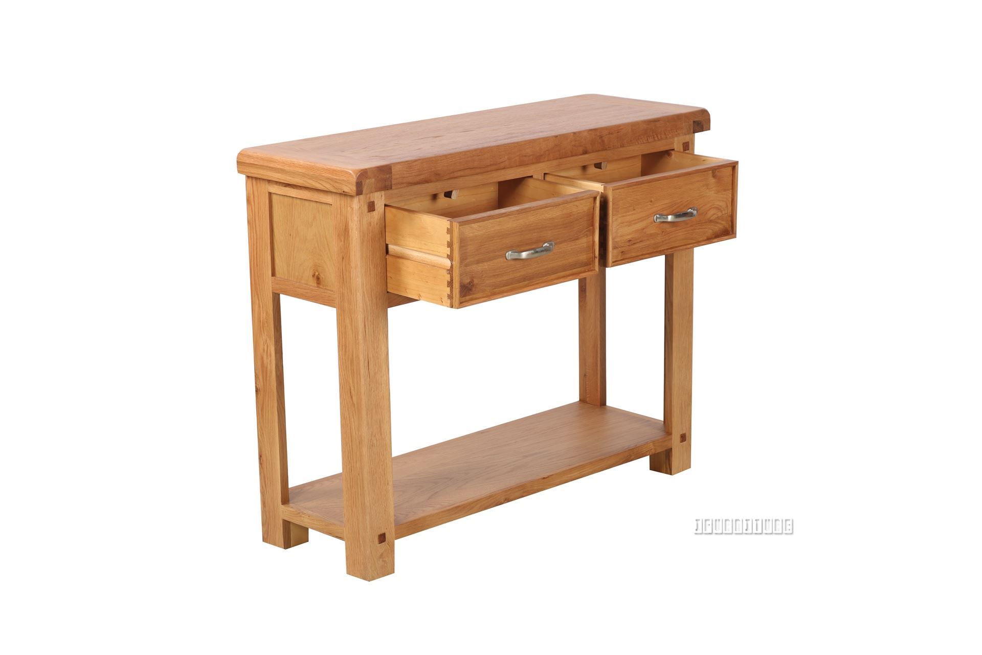 WESTMINSTER Solid Oak 2-Drawer Console Table