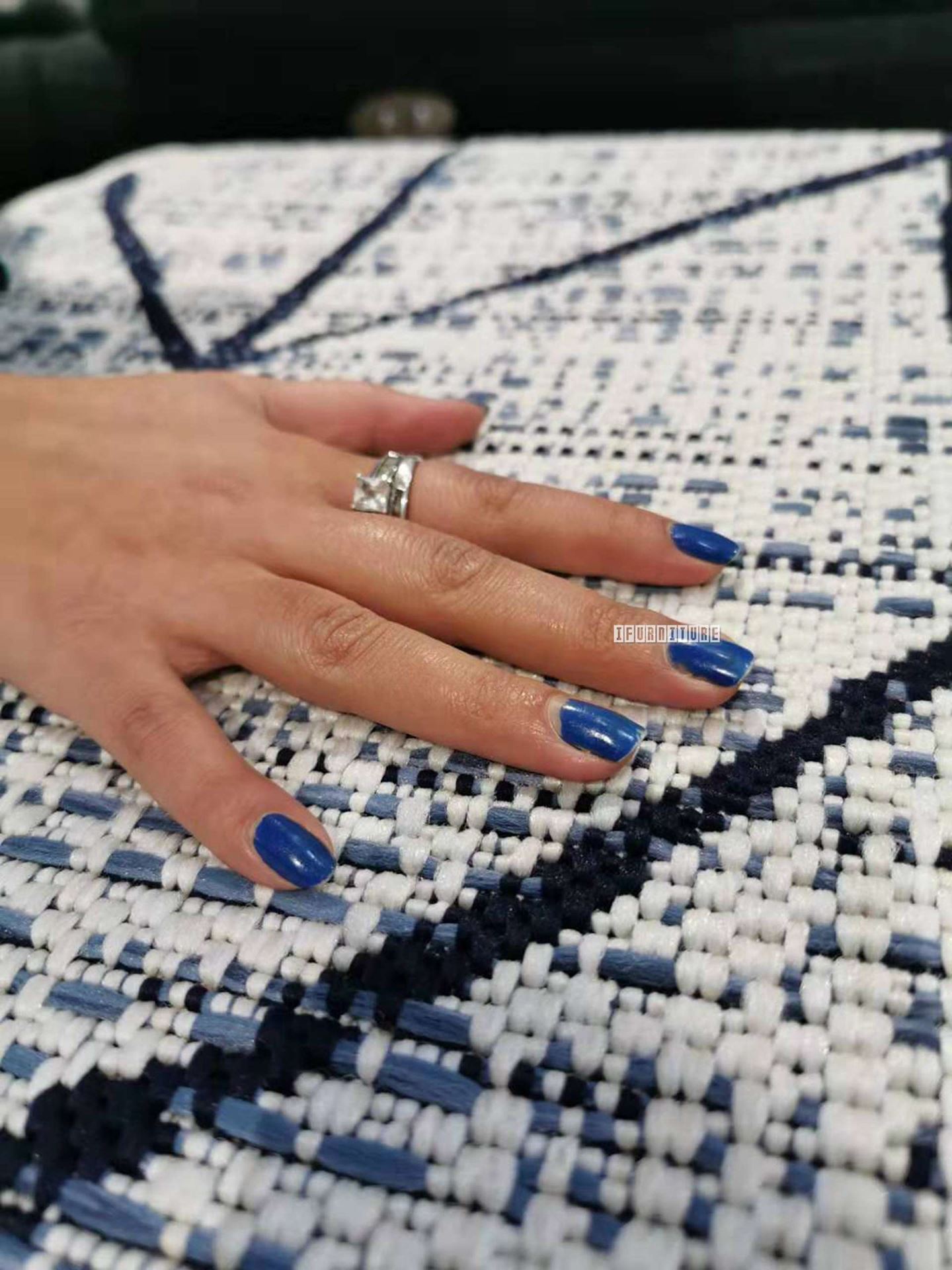 Prisma 80/120/200 Indoor/Outdoor Rug *Made In Belgium *Arrows Denim