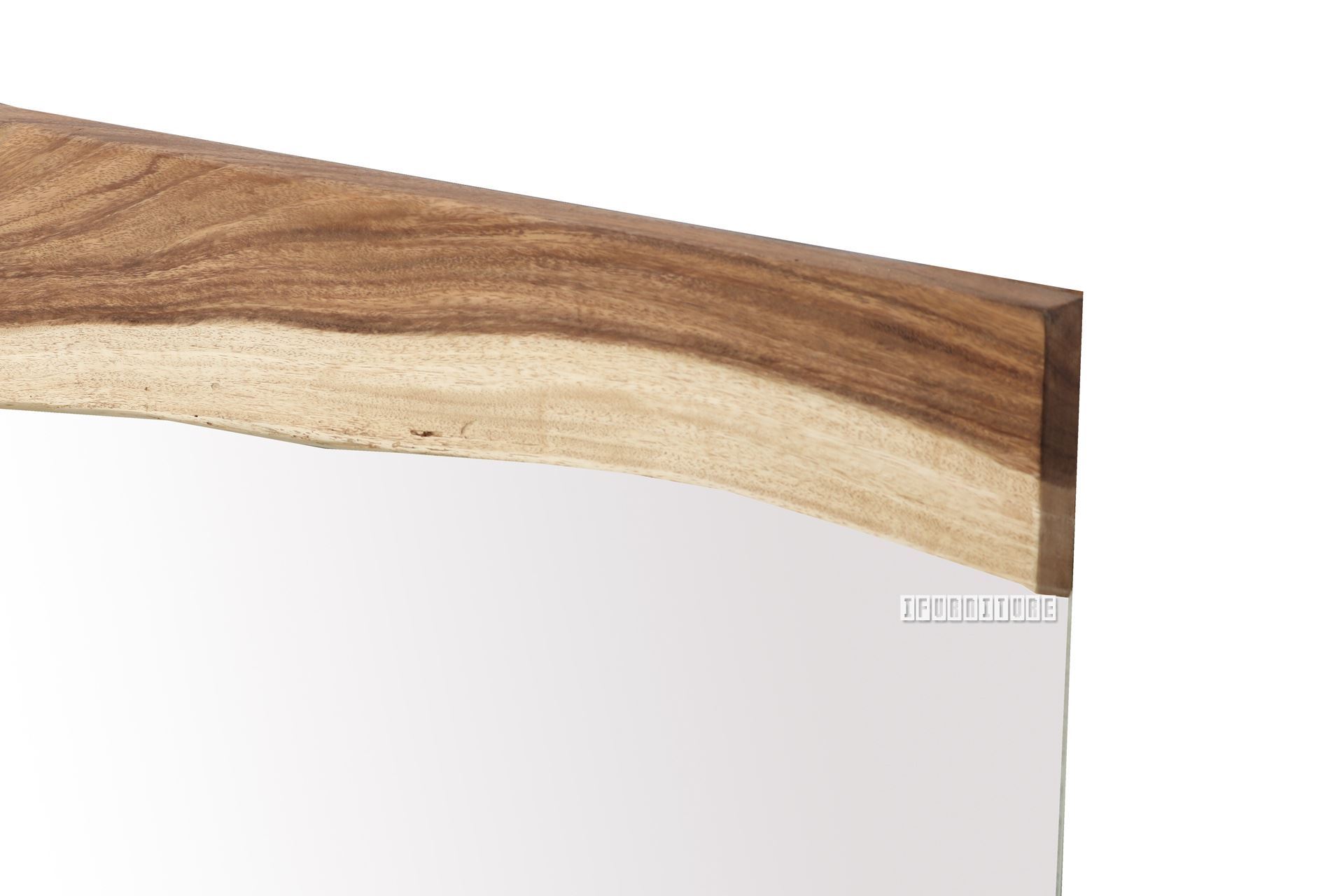 Astrid Solid Teak Live Edge Hanging Mirror * 3 Sizes - 150x90