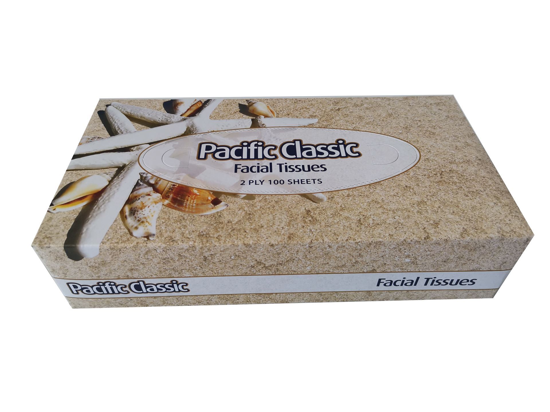 Pacific Classic Facial Tissue 2-Ply 100 Sheets