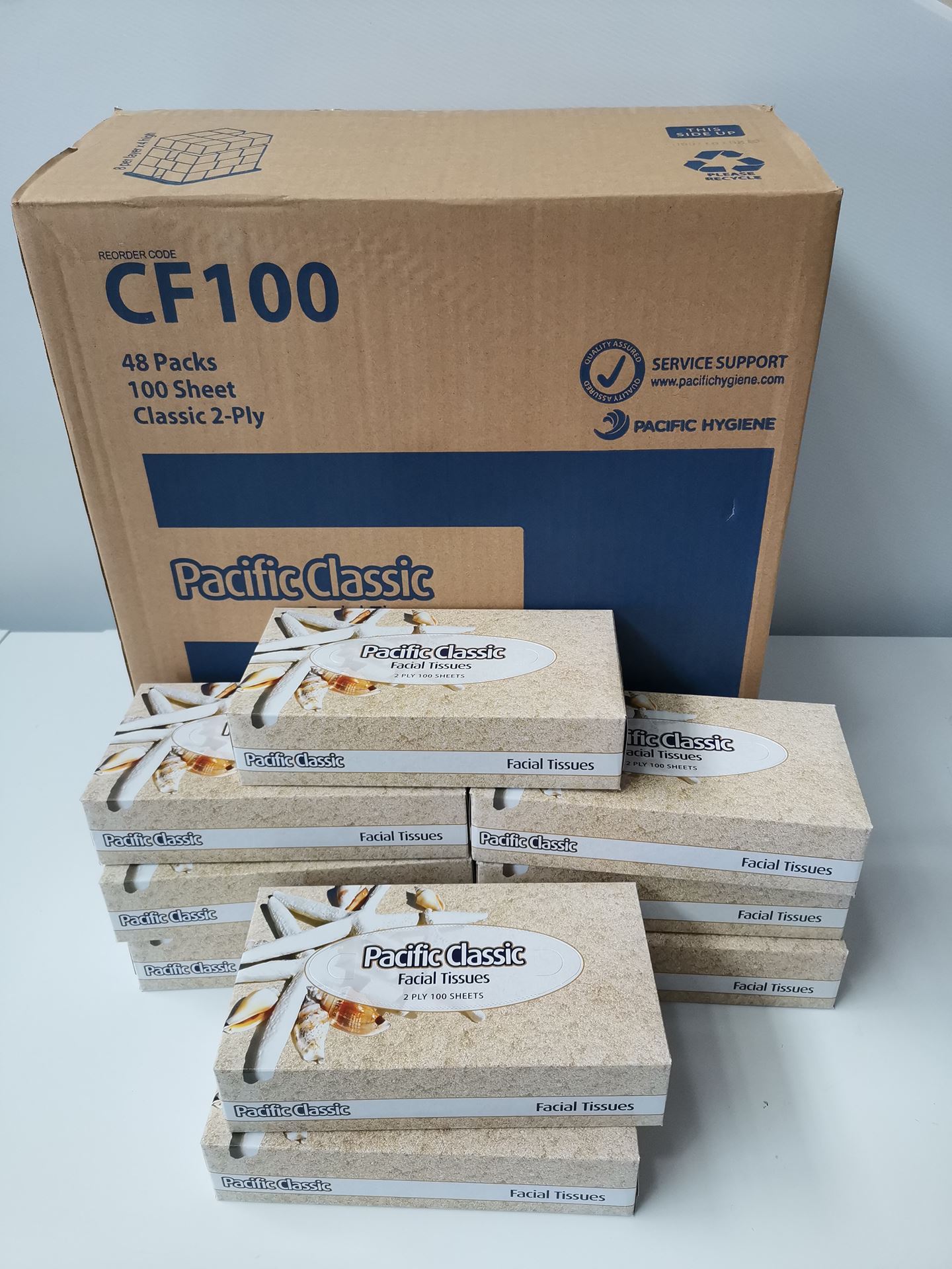 Pacific Classic Facial Tissue 2-Ply 100 Sheets