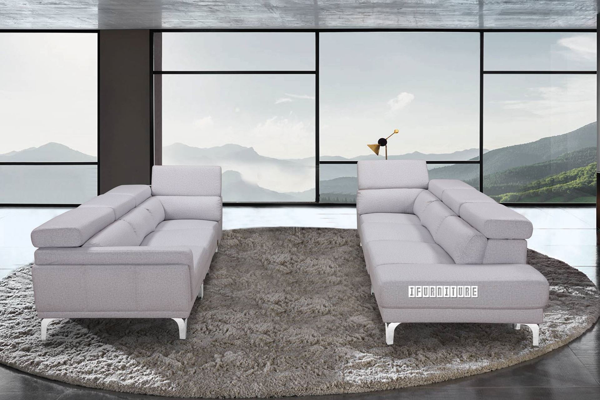 HAMILTON Sectional Modular Sofa (Light Grey)