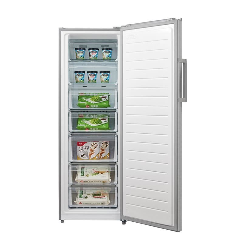 MIdea 268L Upright Freezer/Fridge Dual Mode Stainless Steel
