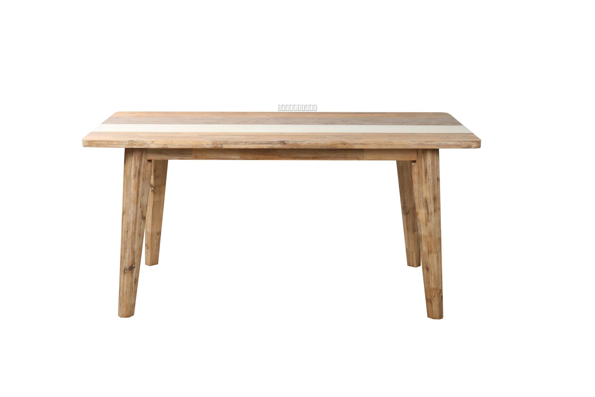 LEAMAN 1.6M Solid Acacia Wood Dining Table