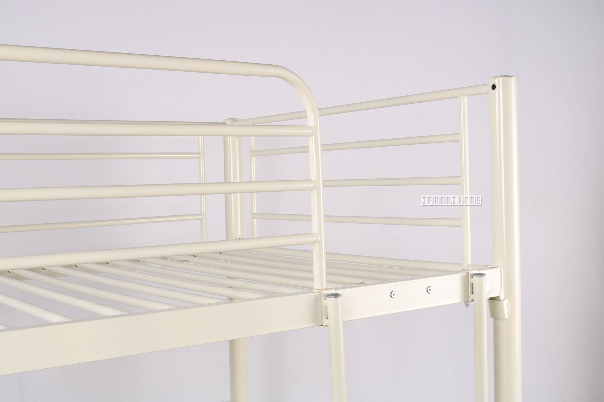 STELLA Steel Single-Single Bunk Bed Frame with Support Plus Mattress Combo