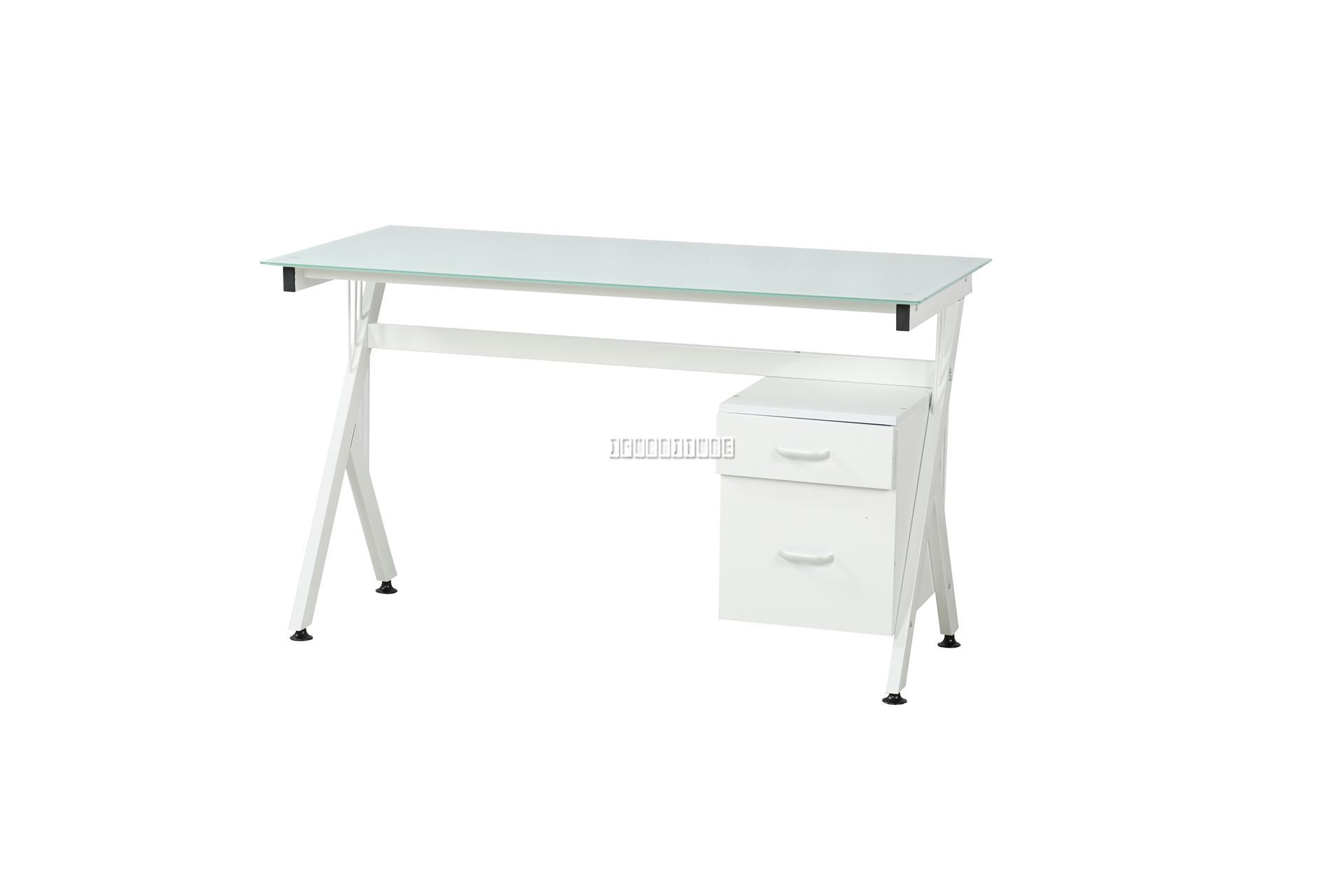 ARCHIE 130 Glass Computer Desk *White