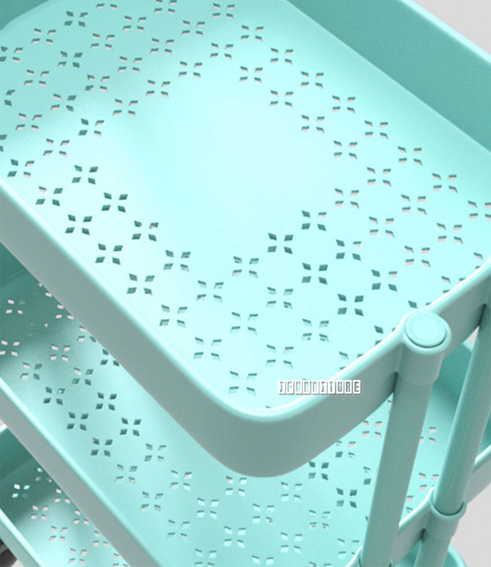 KRISTINA 3 Tier Wheel Trolley (Multiple Colours)