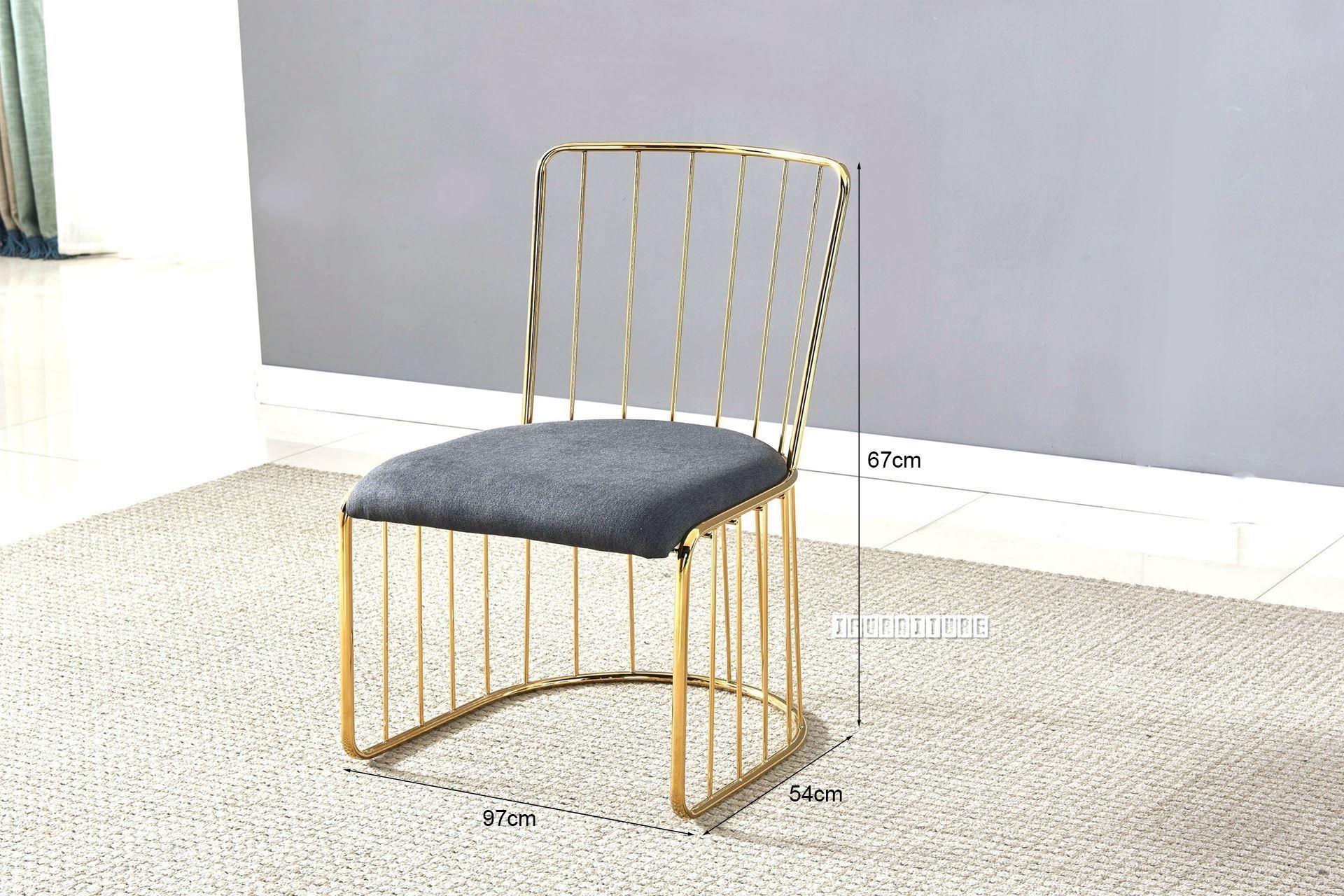 MARBELLO Gold Frame Dining Chair