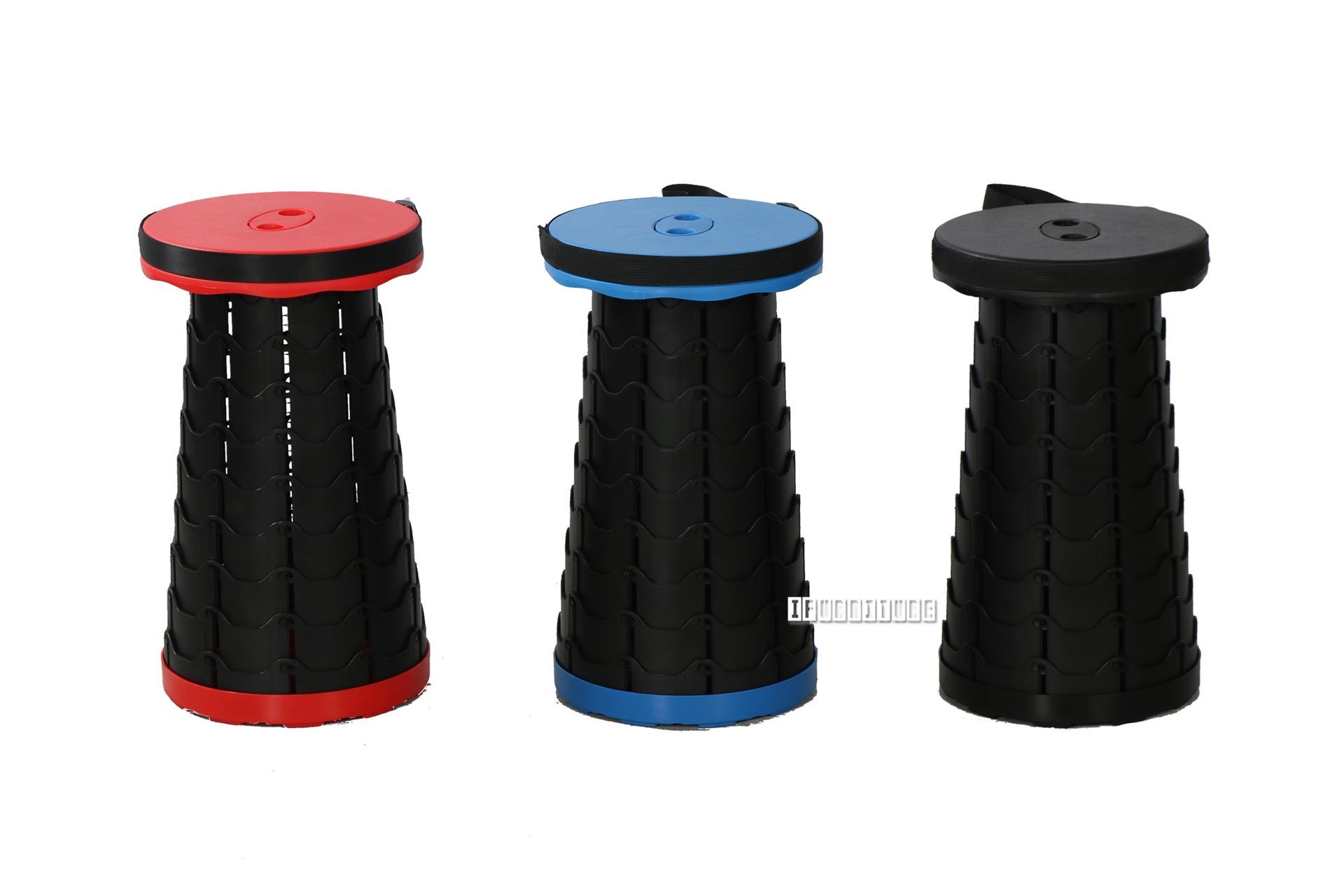 CARON Portable Stool (Blue/Red/Black)