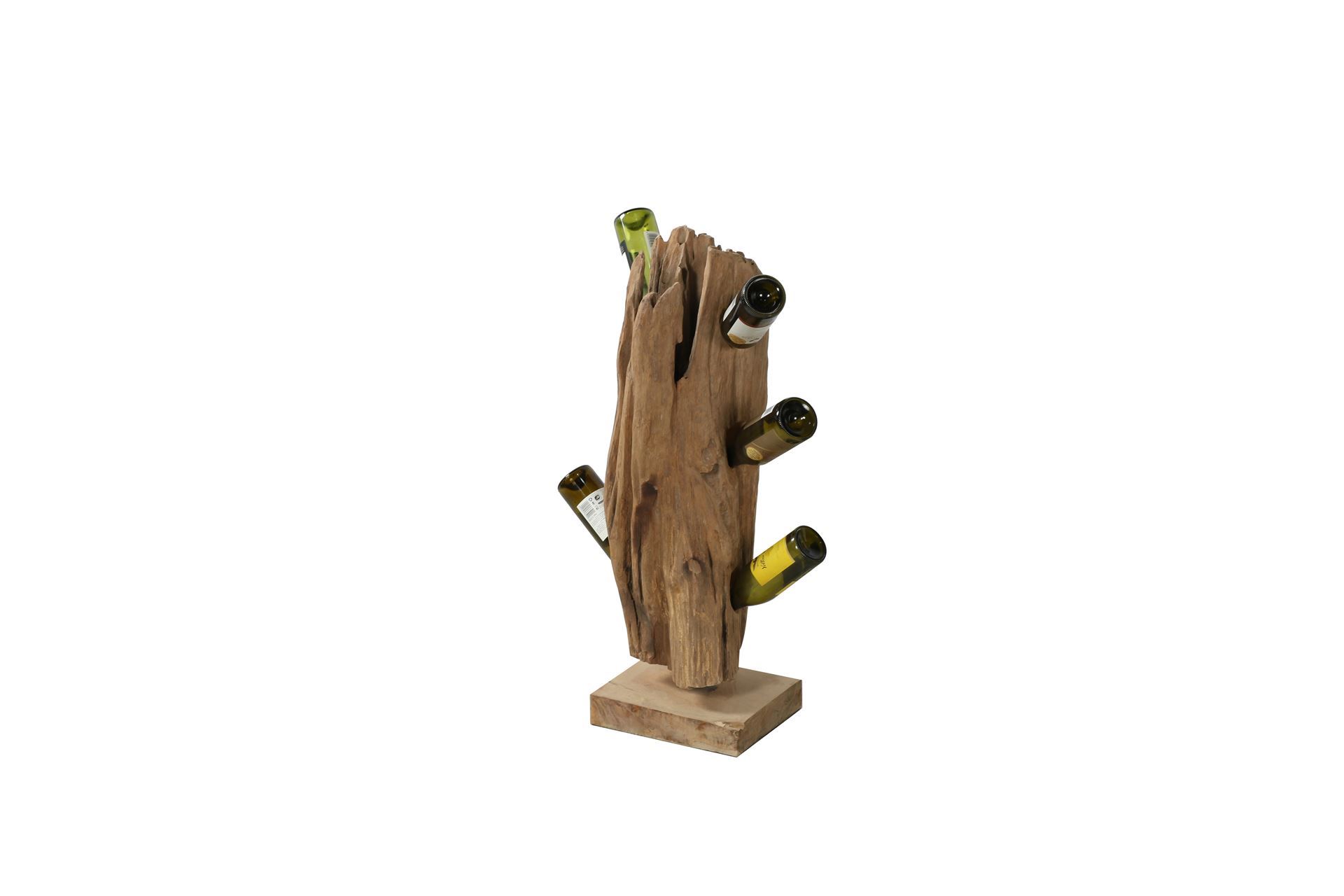 BARON Teak Wood Wine Rack