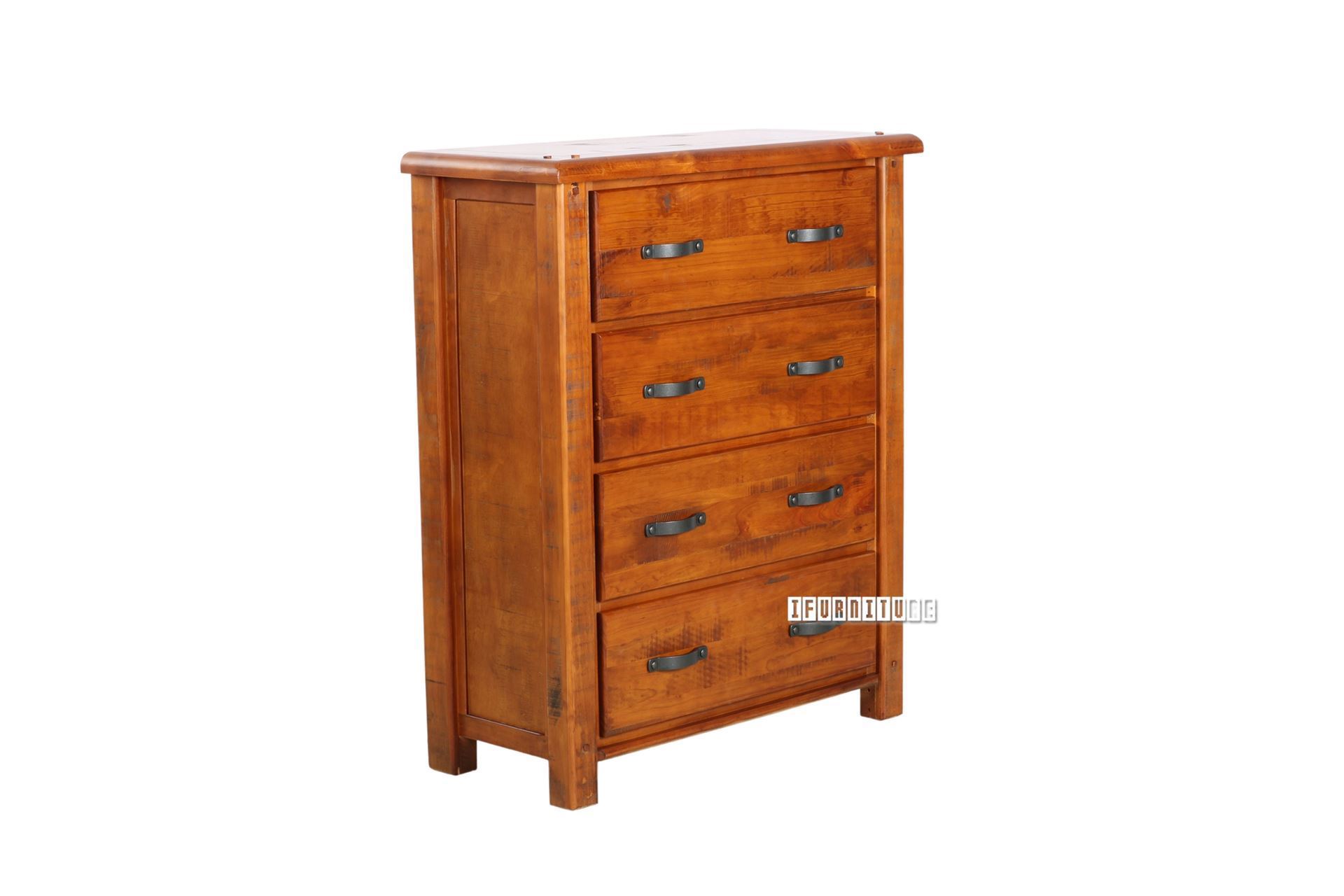 RIVERWOOD 4-Drawer Tallboy (Rustic Pine)