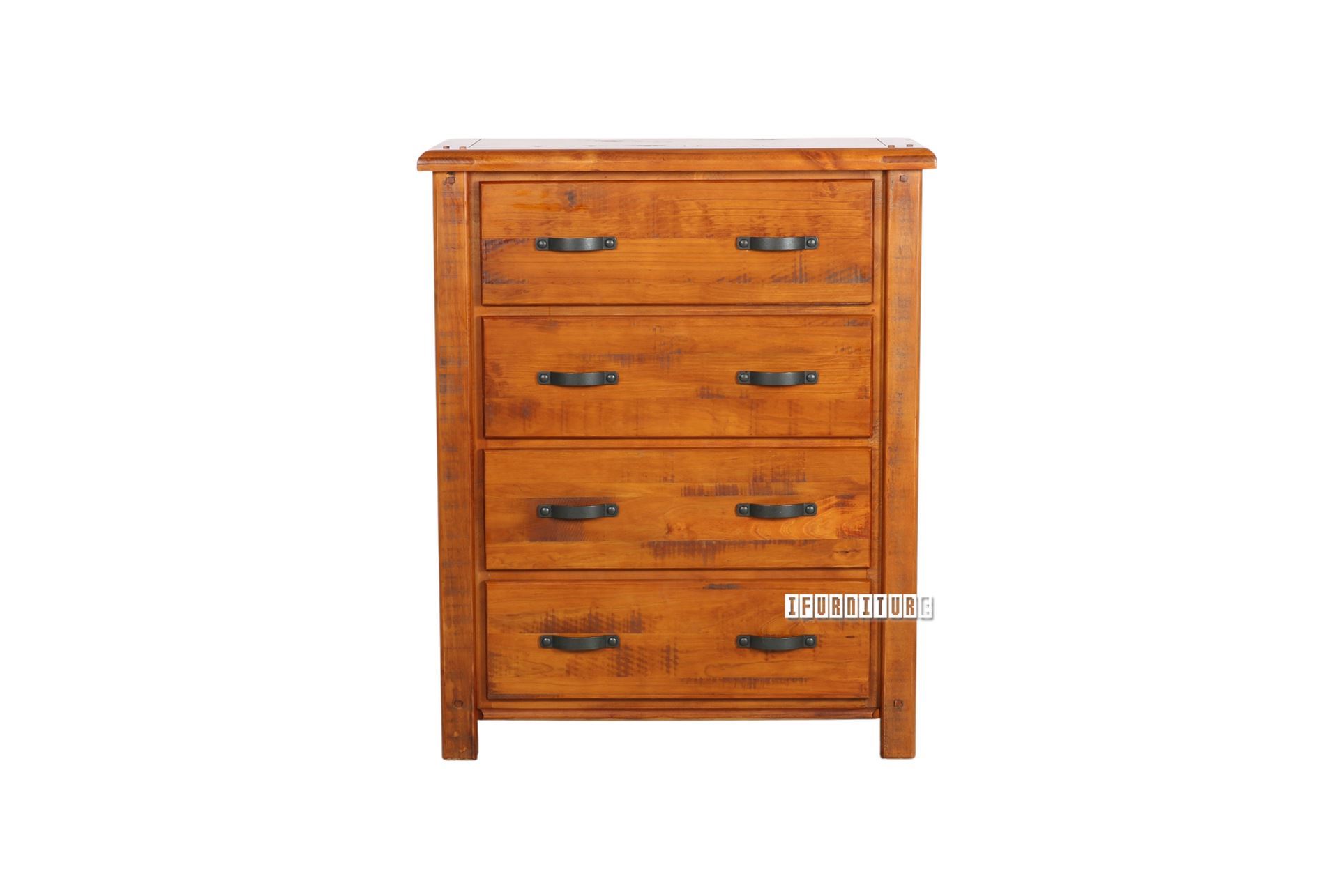 RIVERWOOD 4-Drawer Tallboy (Rustic Pine)