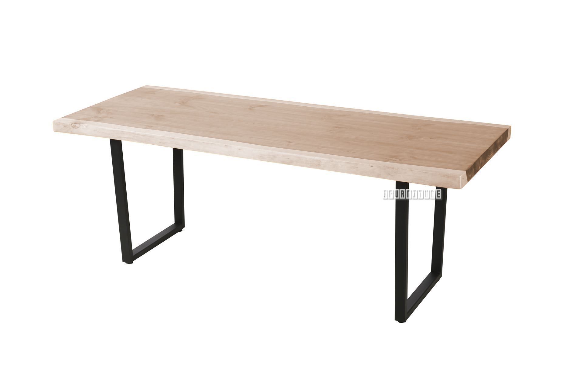 TASMAN Solid NZ Pine Wood 1.6M/1.8M/2.0M/2.2M/2.4M Dining Table (Live Edge)