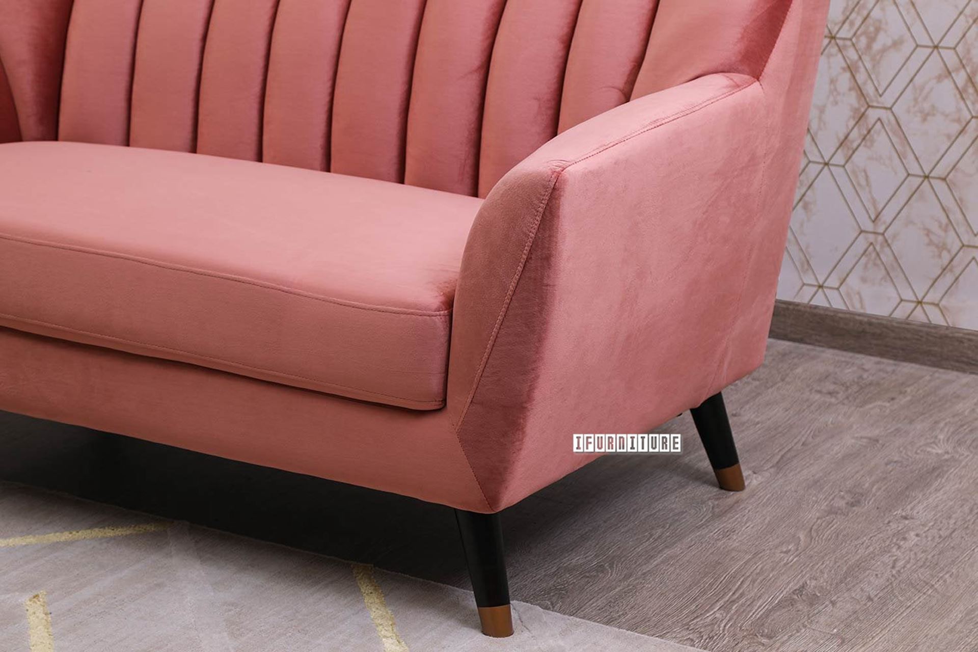 EVA Pink Sofa - 3 Seat