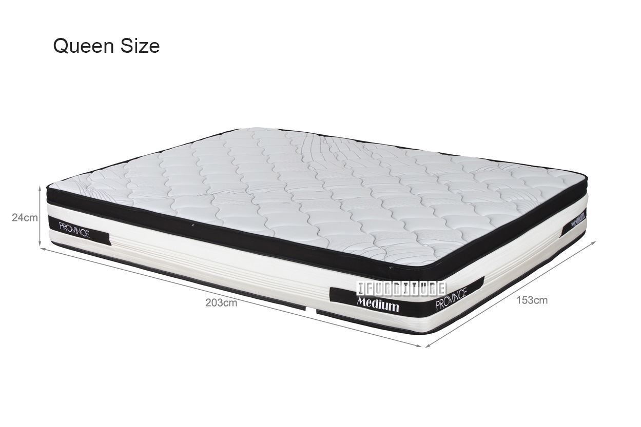 PROVINCE MEDIUM Gel-Latex Pocket Spring Mattress in Queen/King/Super ...