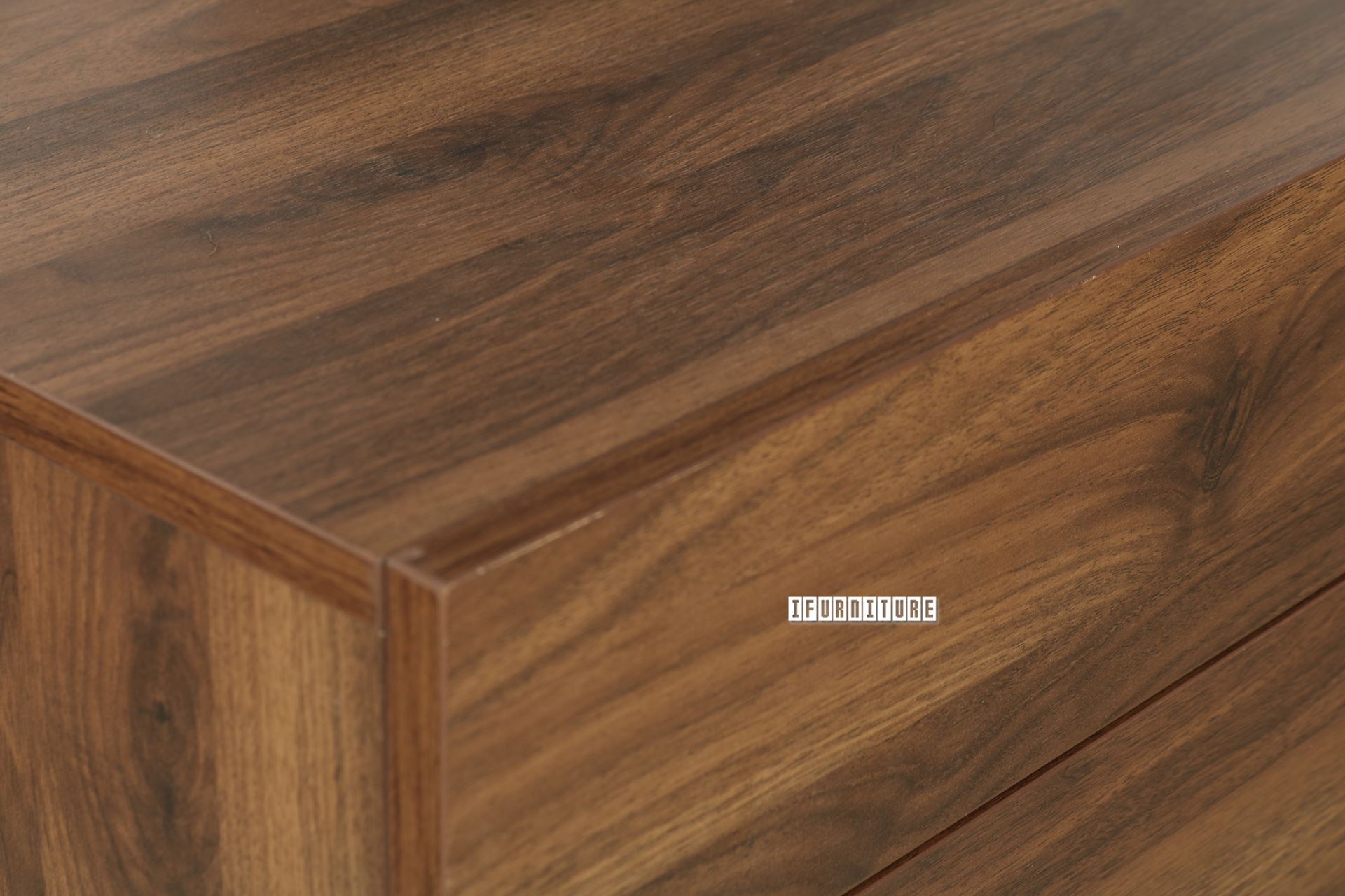 PARKER 3 DRW 1 DR Dressing Table with Mirror (Walnut)