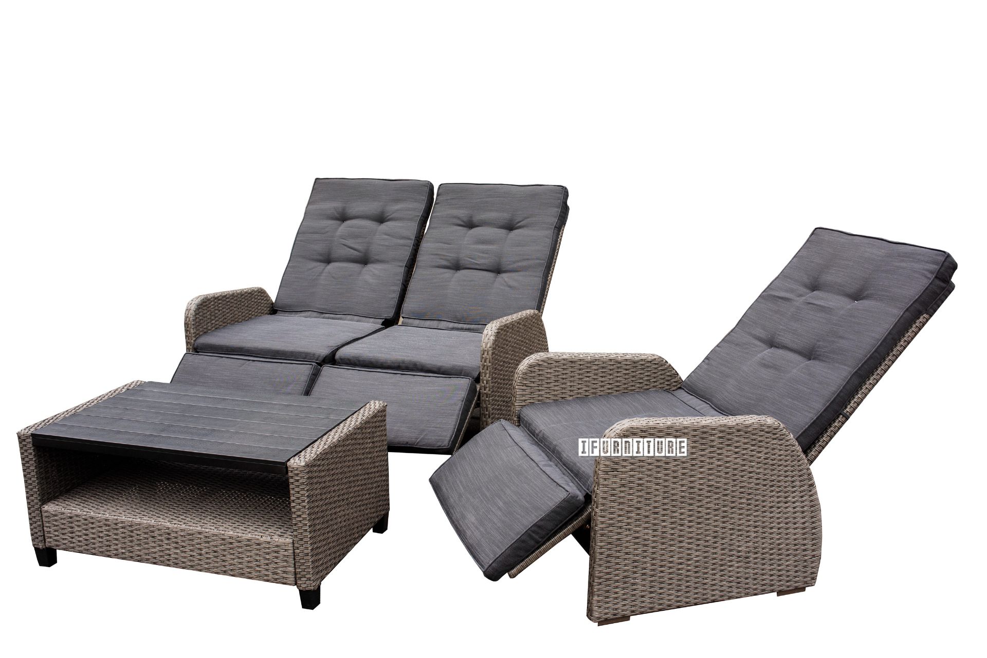 NAOMI Outdoor Relax Gas Lift Lounge Sofa Set