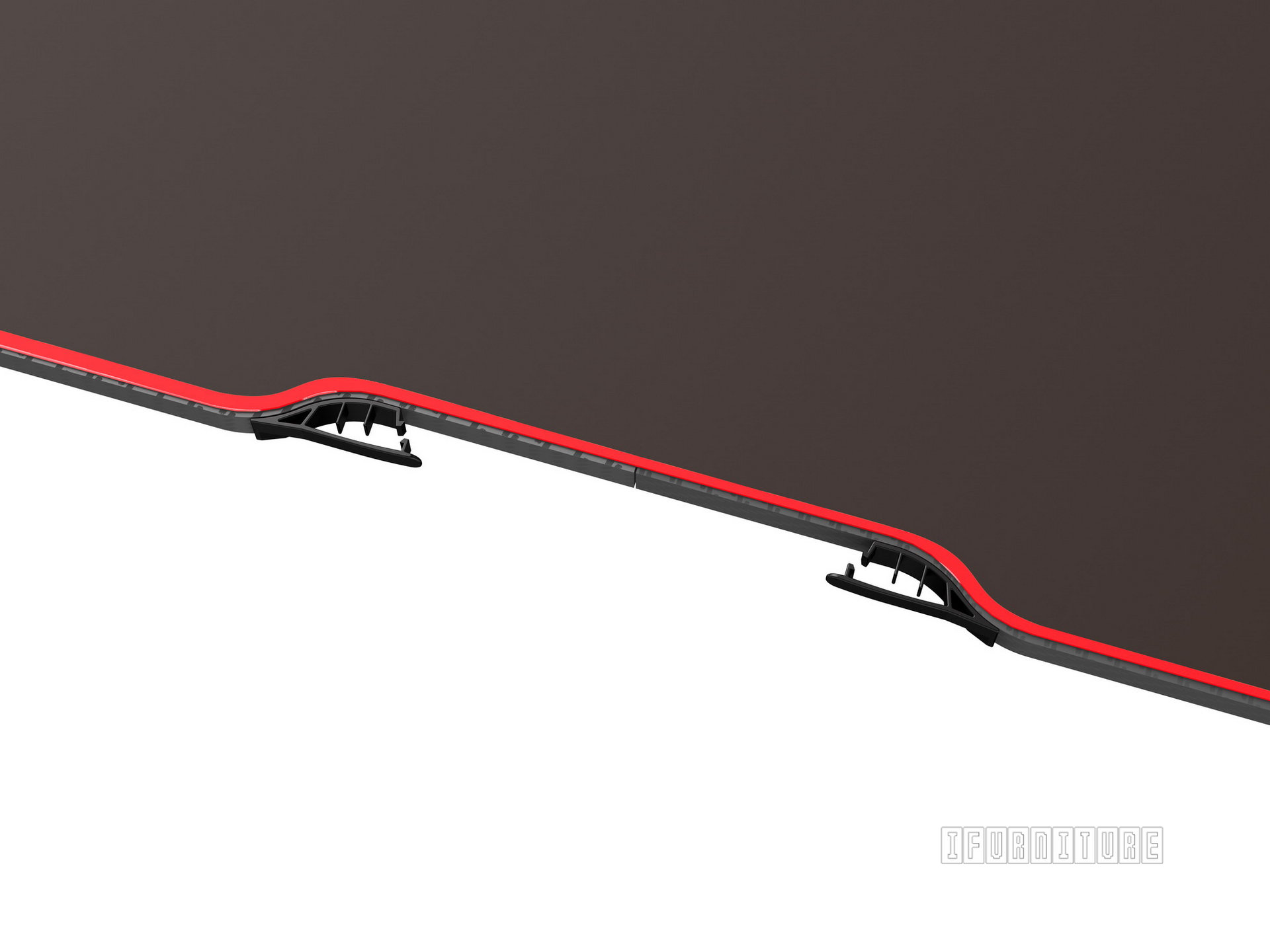 MATRIX 140 Height Adjustable Straight Desk with Jumbo Mouse Pad (Carbon ...