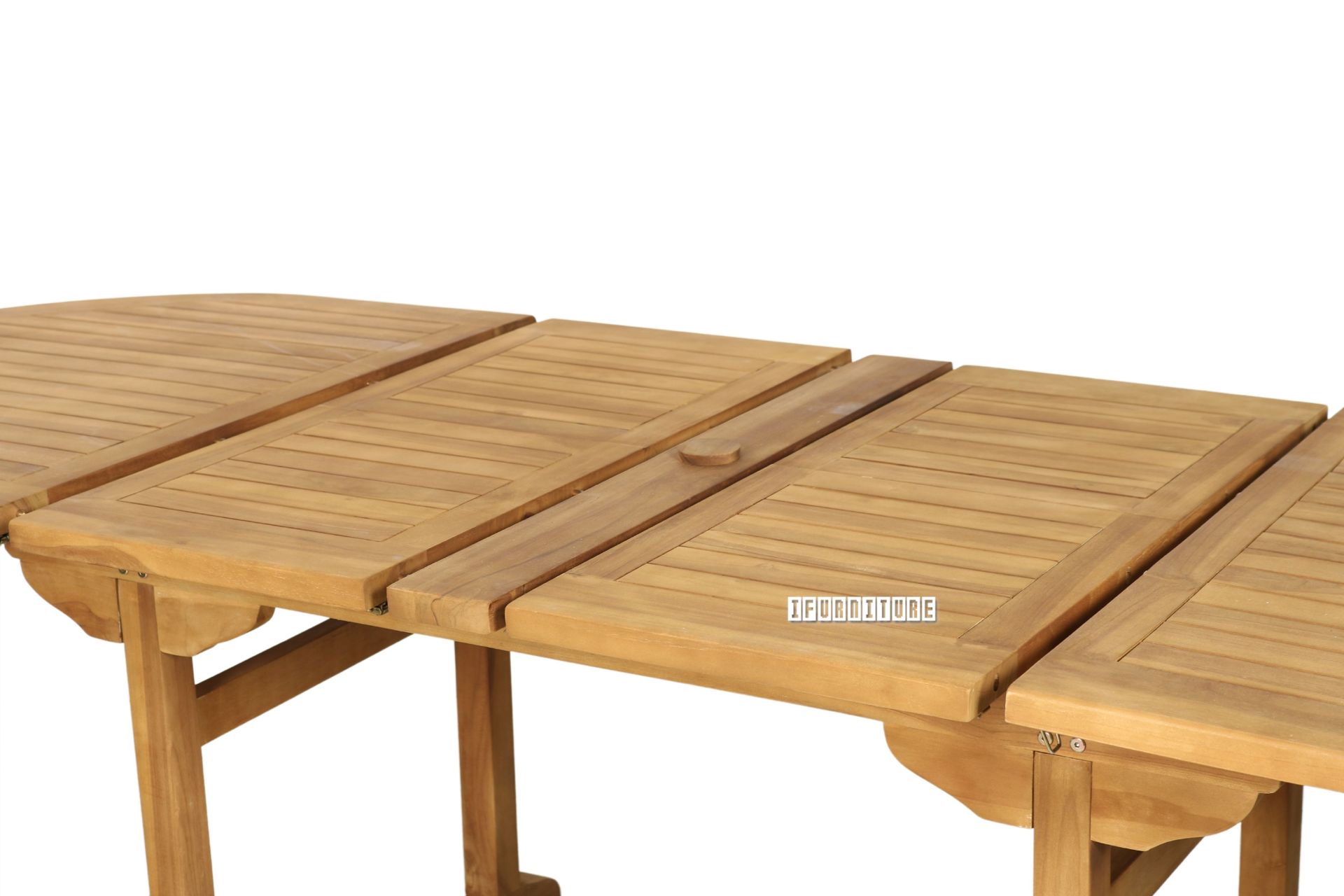 BALI Solid Teak Wood 1.6M-2.4M Extendable Outdoor Oval Table