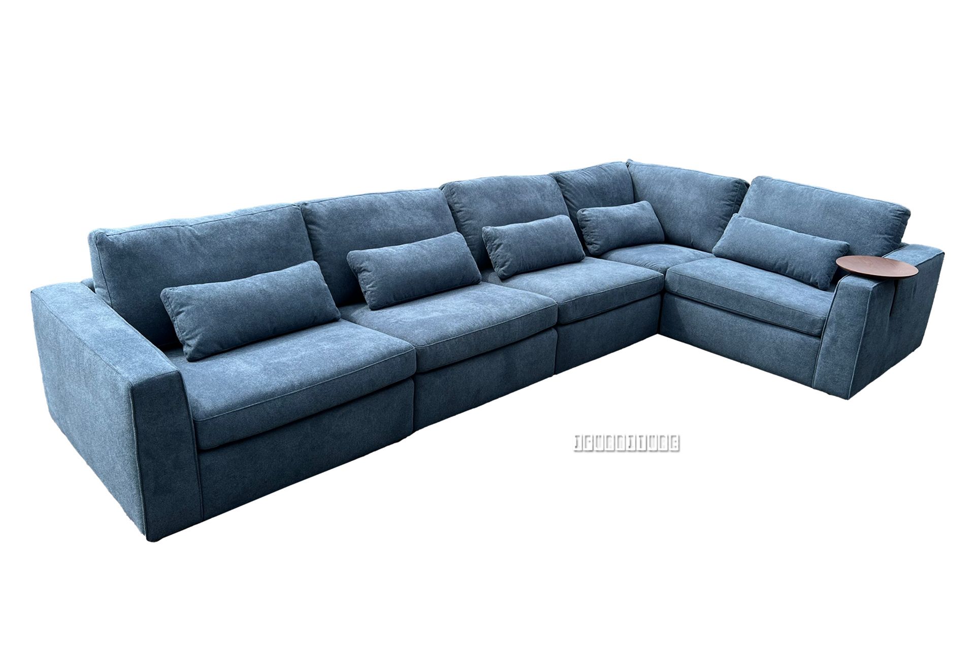 MAYA Sectional Modular Corner Sofa with Side Table (Navy Blue)