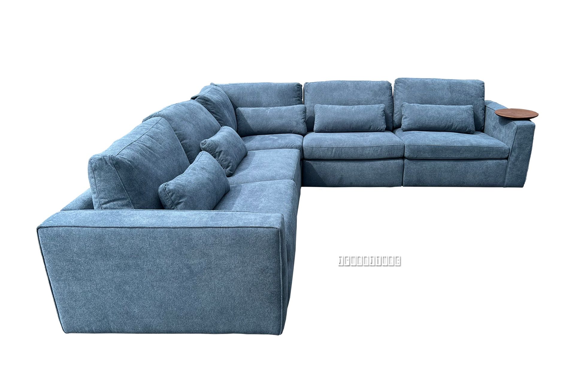 MAYA Sectional Modular Corner Sofa with Side Table (Navy Blue)