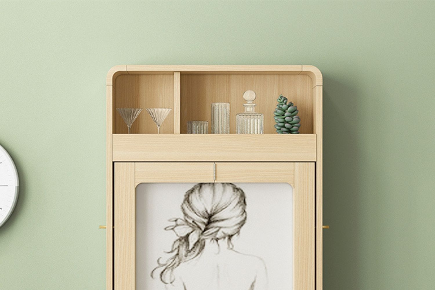 RYLER Wall Mounted Drop Down/Foldable Dining Table with Pushpin Board ...